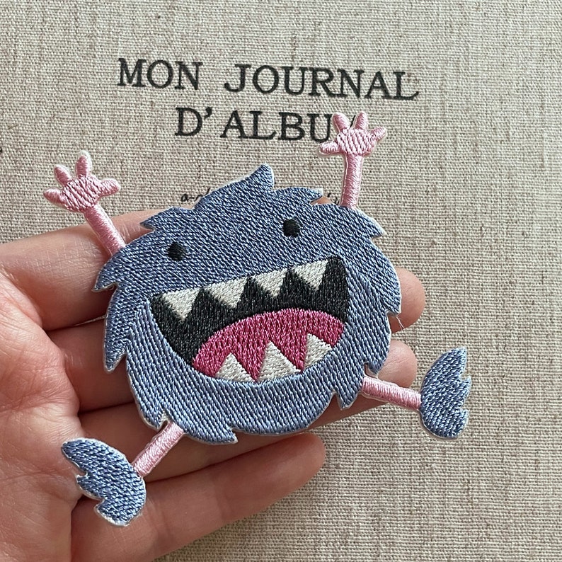 Monster Patch, Monster Iron-on Patch, Funny Monster Embroidery Patch - Etsy