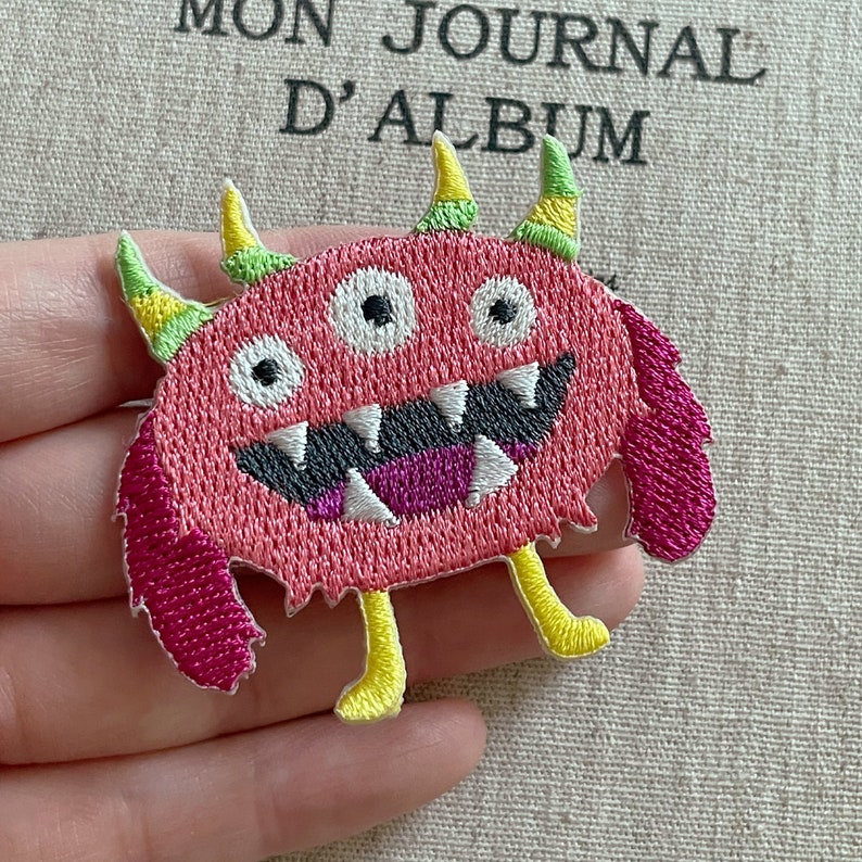 Monster Patch, Monster Iron-on Patch, Funny Monster Embroidery Patch - Etsy