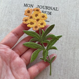 Yellow Flower Patch, Flower Patch, Flower Iron-on Patch, Flower Iron-on ...