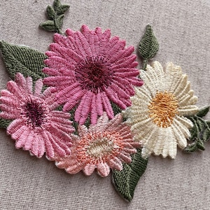Bloom Flower Patch, Flower Patch, Flower Iron-on Patch, Flower Iron-on ...