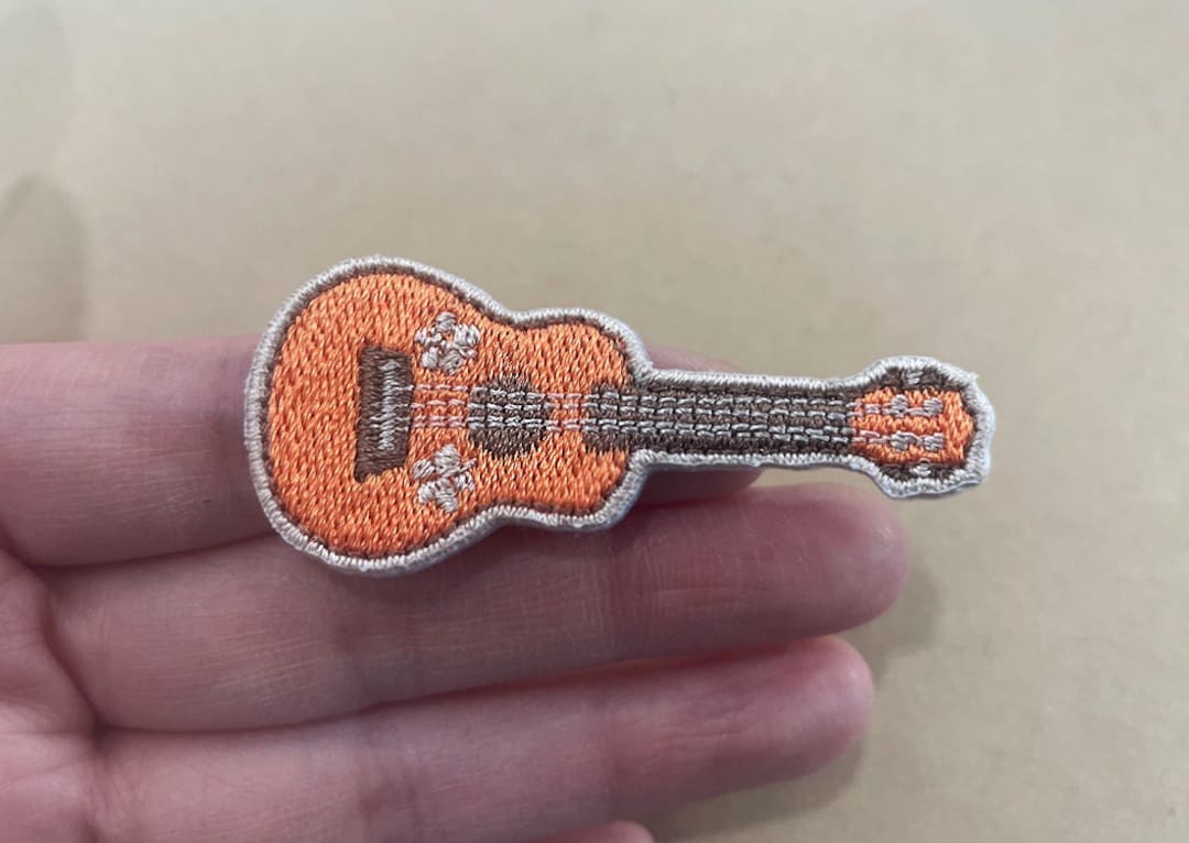 Ukulele Patch, Ukulele Iron-on Patch, Music Embroidered Applique ...