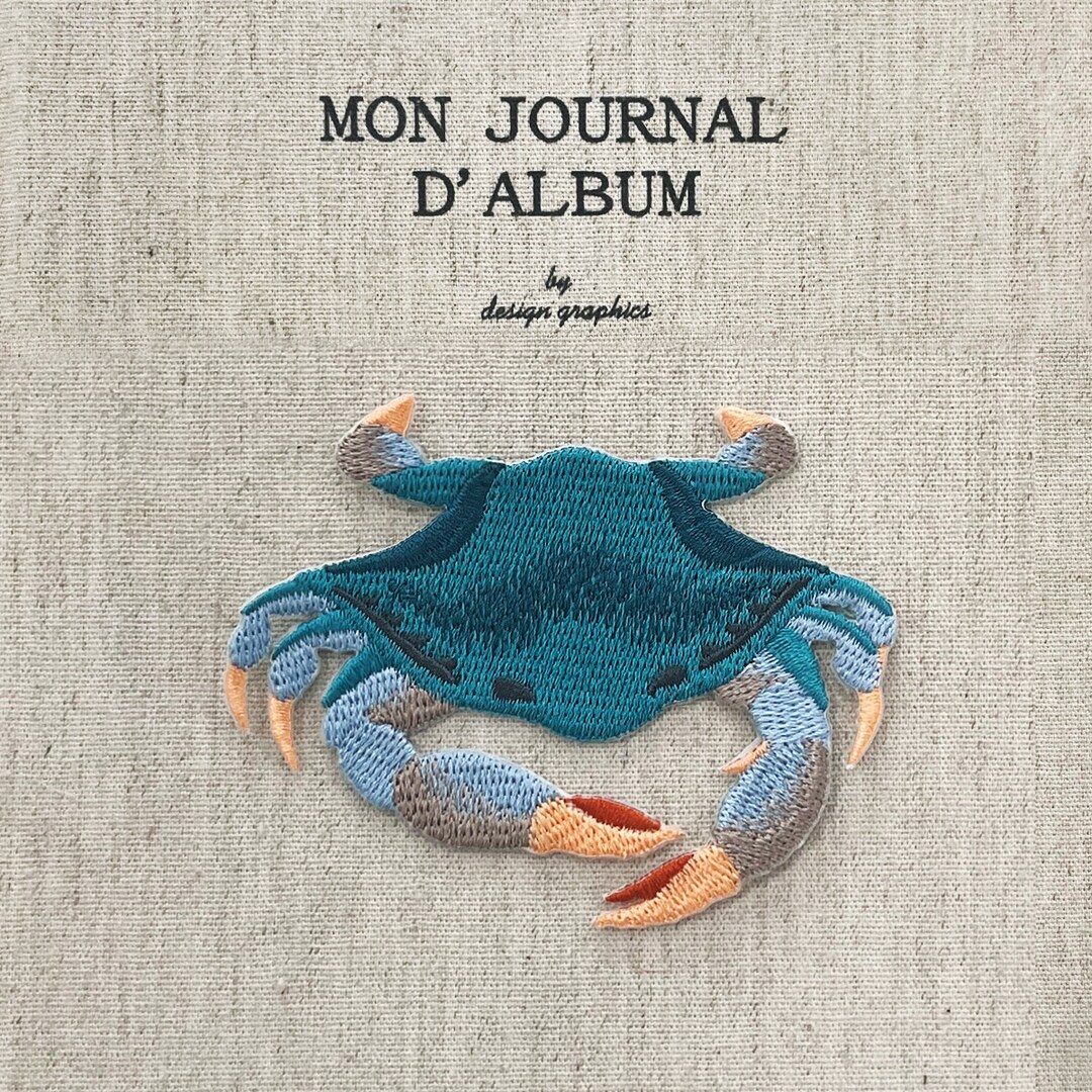 Blue Crab Patch, Crab Iron-on Patch - Etsy