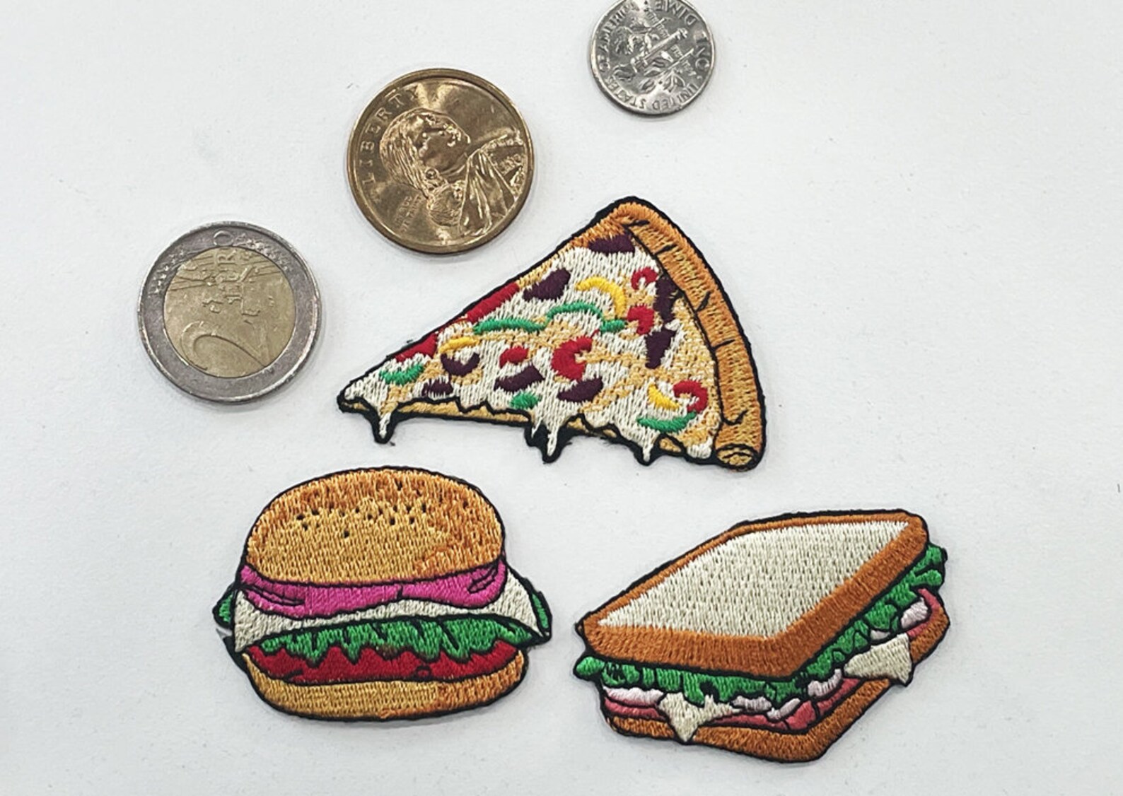 Hamburger Patch Hamburger Iron-on Patch Hamburger | Etsy