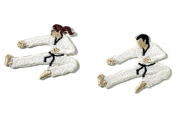 Taekwondo Patch TKD Kick Iron-on Patch Taekwondo Embroidery - Etsy