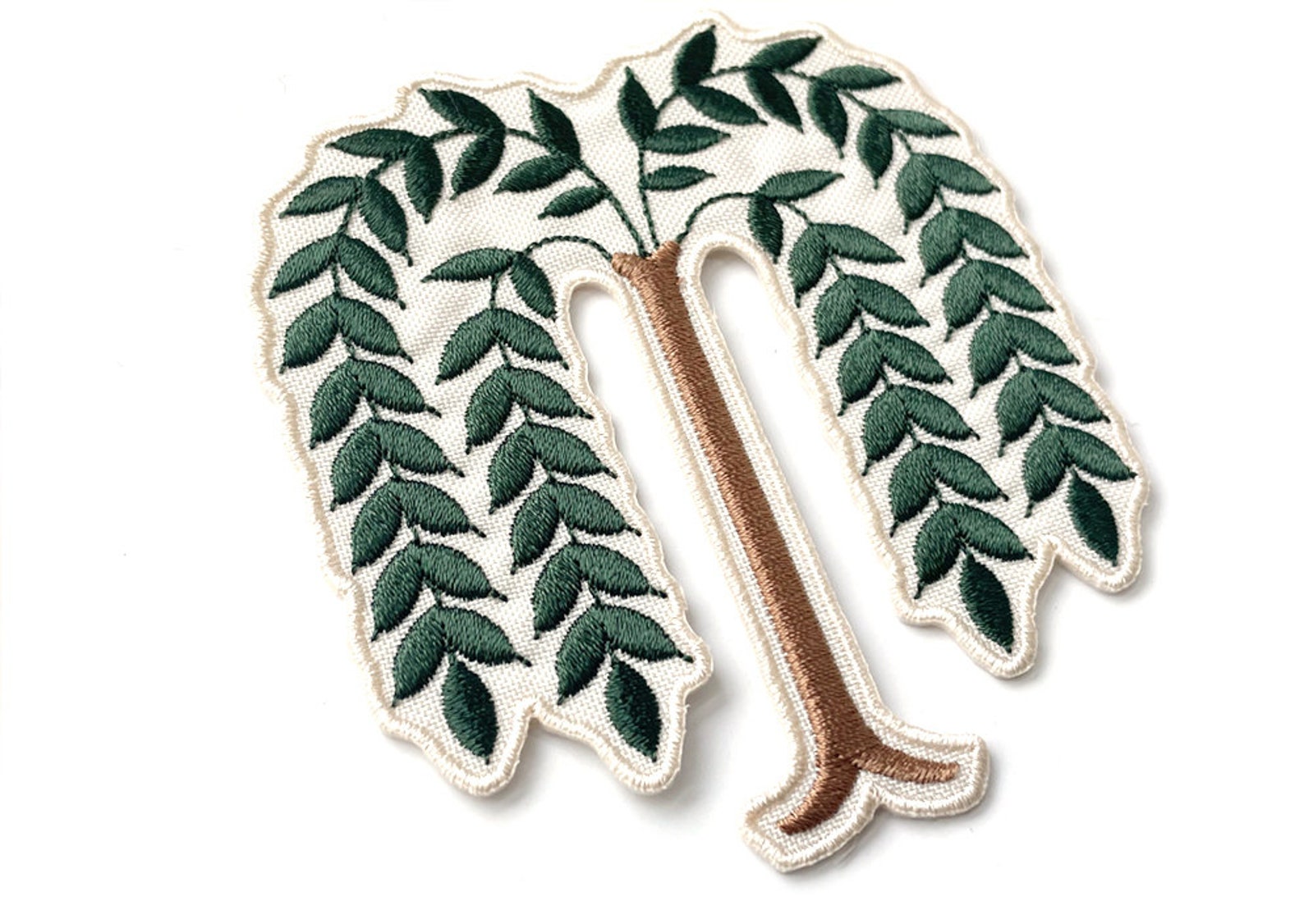 Weeping Willow Tree Patch, Willow Tree Iron-on Patch, Tree Embroidered ...