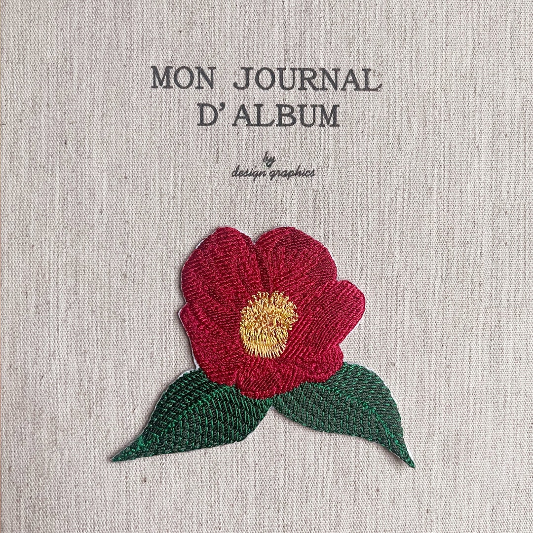 Camellia Flower, Bloom Flower Patch, Red Flower Patch, Flower Iron-on ...