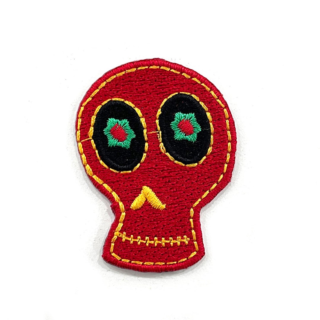 Red Mask Patch, Red Mask Iron-on Patch, Red Embroidery Patch - Etsy
