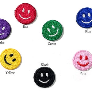 Smile Face Patch, Happy Face Iron-on Patch, Funny Face Iron-on Badge - Etsy