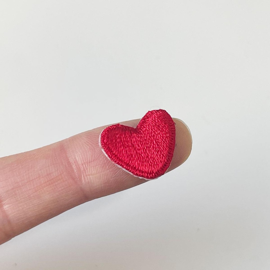 Tiny Red Heart Patch, Heart Iron On - Etsy