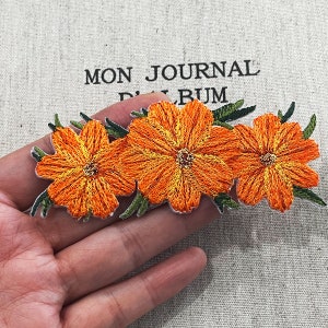 Mauna Loa Daylily Flower Patch, Bloom Flower Patch, Flower Iron-on ...