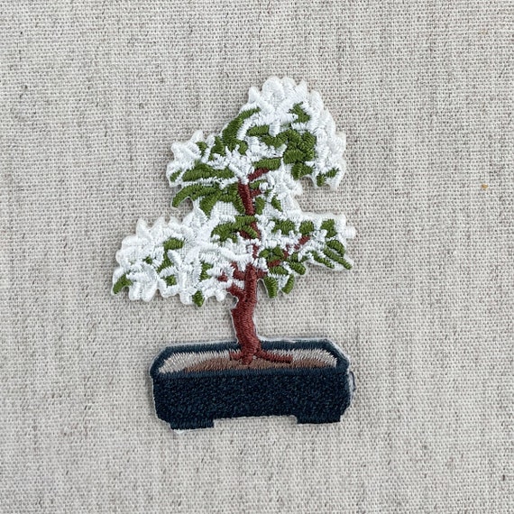 Potted Orchid Patch White Orchid Iron-on Badge - Etsy