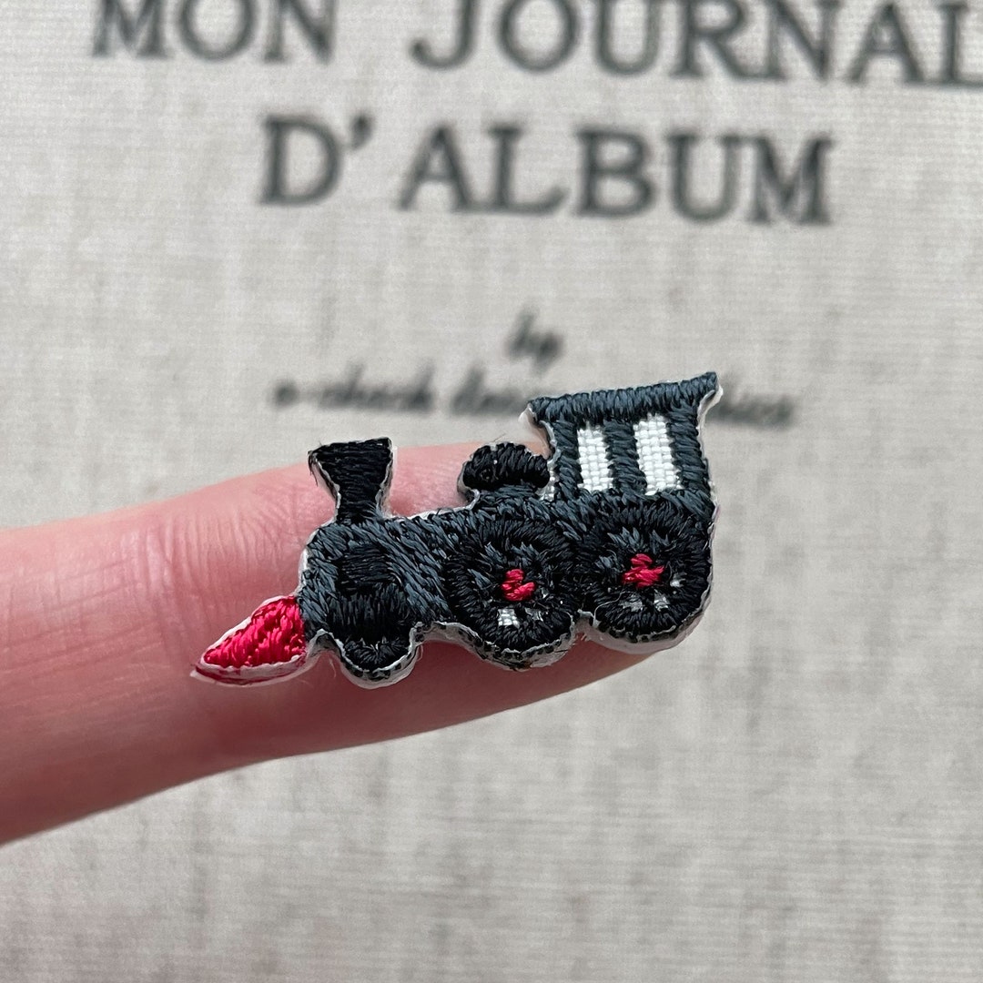 Tiny Train Patch, Trian Engine Iron-on Patch, Steam Train Embroidered ...