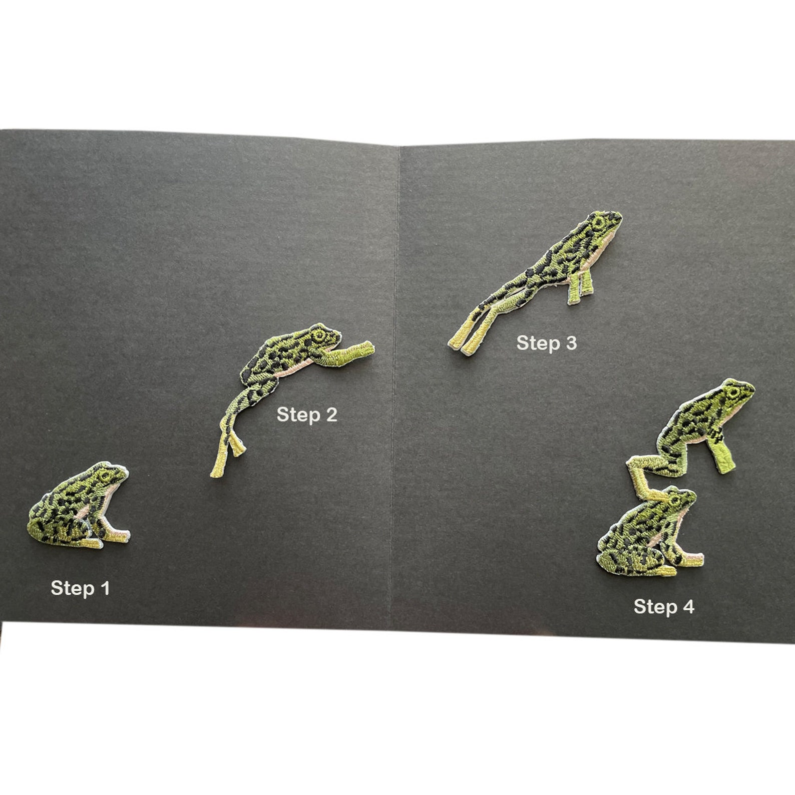 Frog Patch Flower Patch Frog Iron-on Patch Frog Embroidered - Etsy