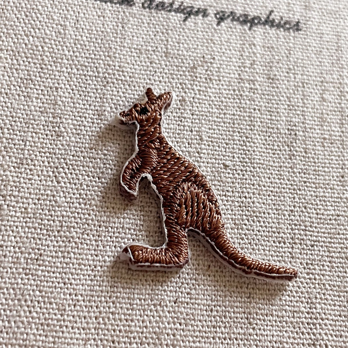 Tiny Kangaroo Patch, Kangaroo Iron-on Patch, Kangaroo Embroidery Patch ...