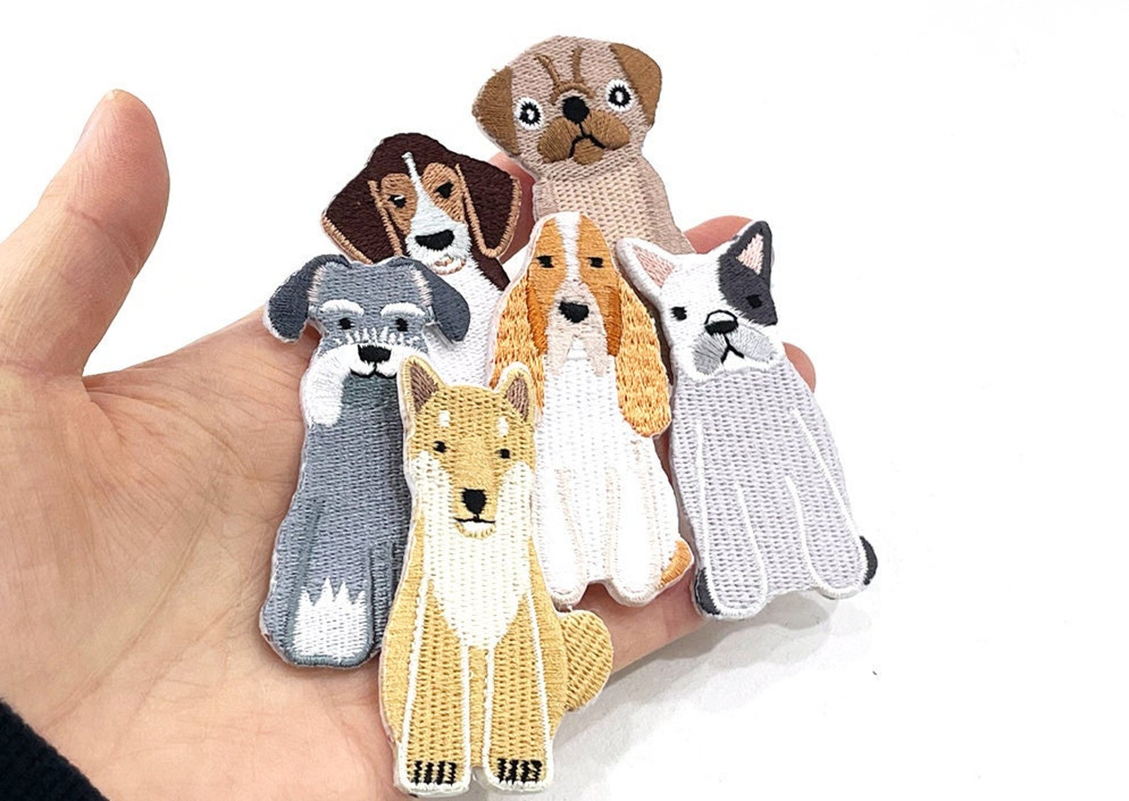 Dog Patch, Dog Iron-on Patch, Dog Embroidered Applique - Etsy