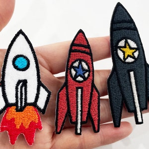 Rocket Patch, Rocket Space Iron-on Patch, Rocket Badge - Etsy