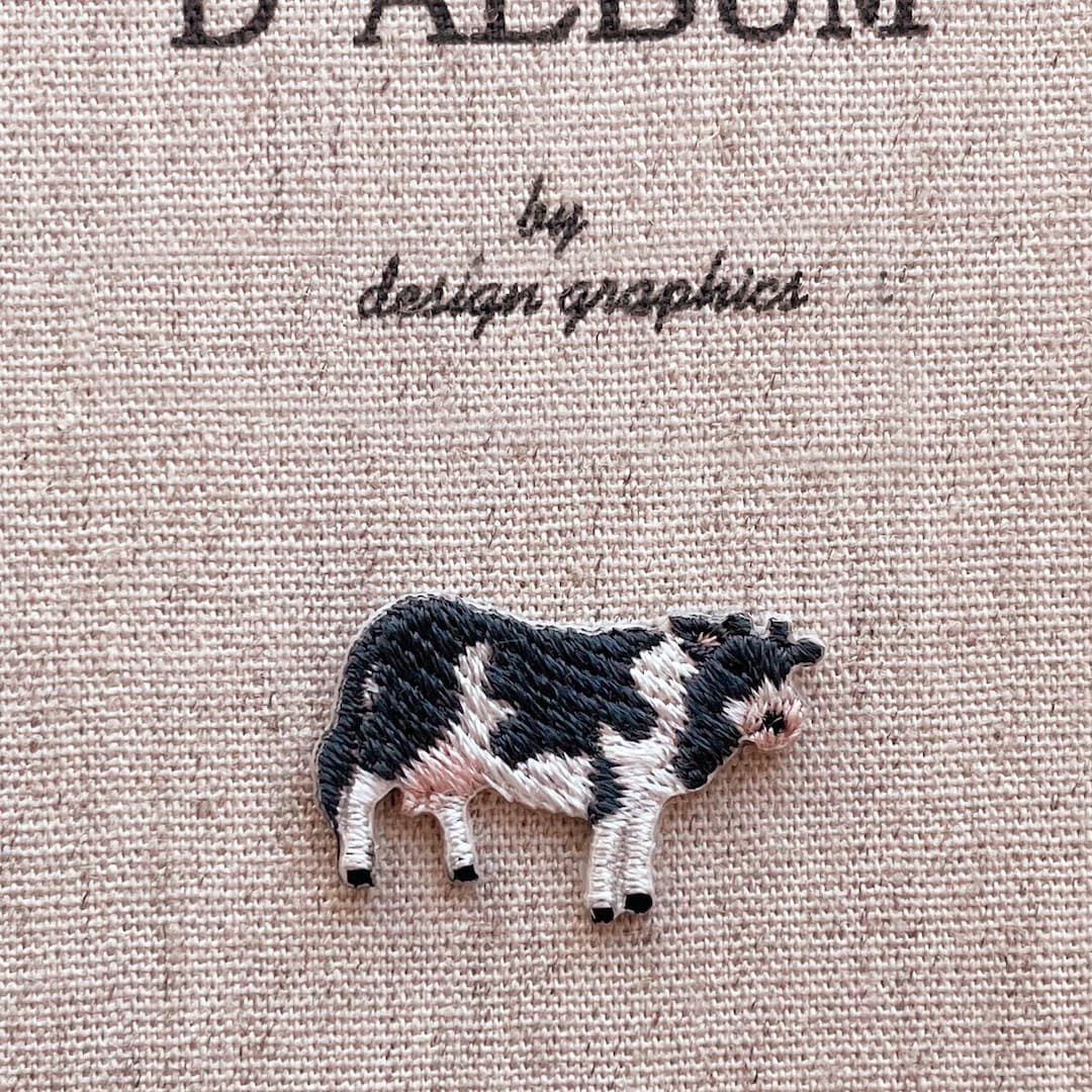 Tiny Cow Patch, Small Cow Patch, Cow Iron On, Cow Applique, Gift for ...