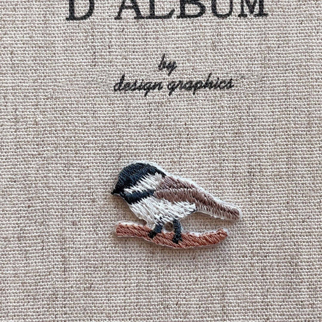 Tiny Chickadee Patch, Little Bird Patch, Small Bird Iron On, Bird ...