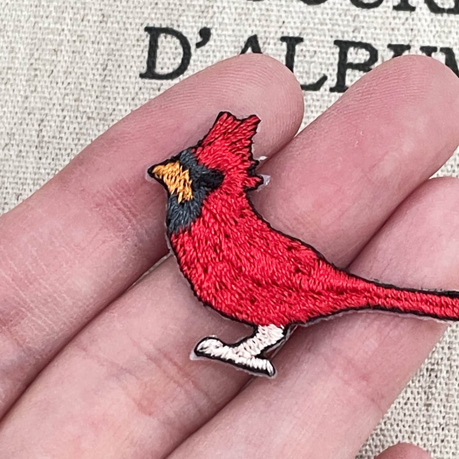 Tiny Northern Cardinal Patch, Little Cardinal Patch, Small Cardinal ...