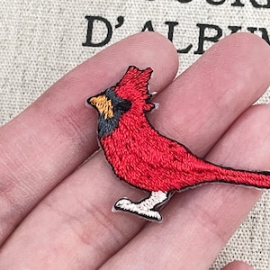 Tiny Northern Cardinal Patch, Little Cardinal Patch, Small Cardinal ...