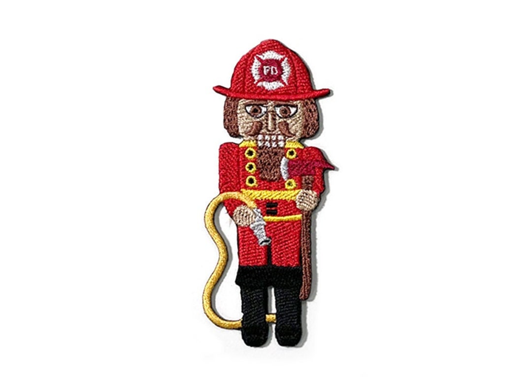 Fireman Patch, Firefighter Iron-on Patch, Fire Station Iron-on Badge ...