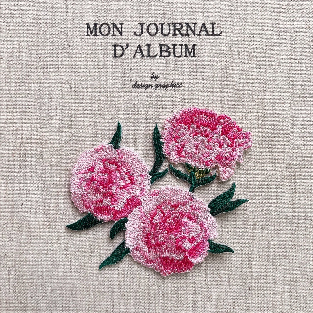 Bloom Flower Patch, Pink Flower Patch, Flower Iron-on Patch, Flower ...