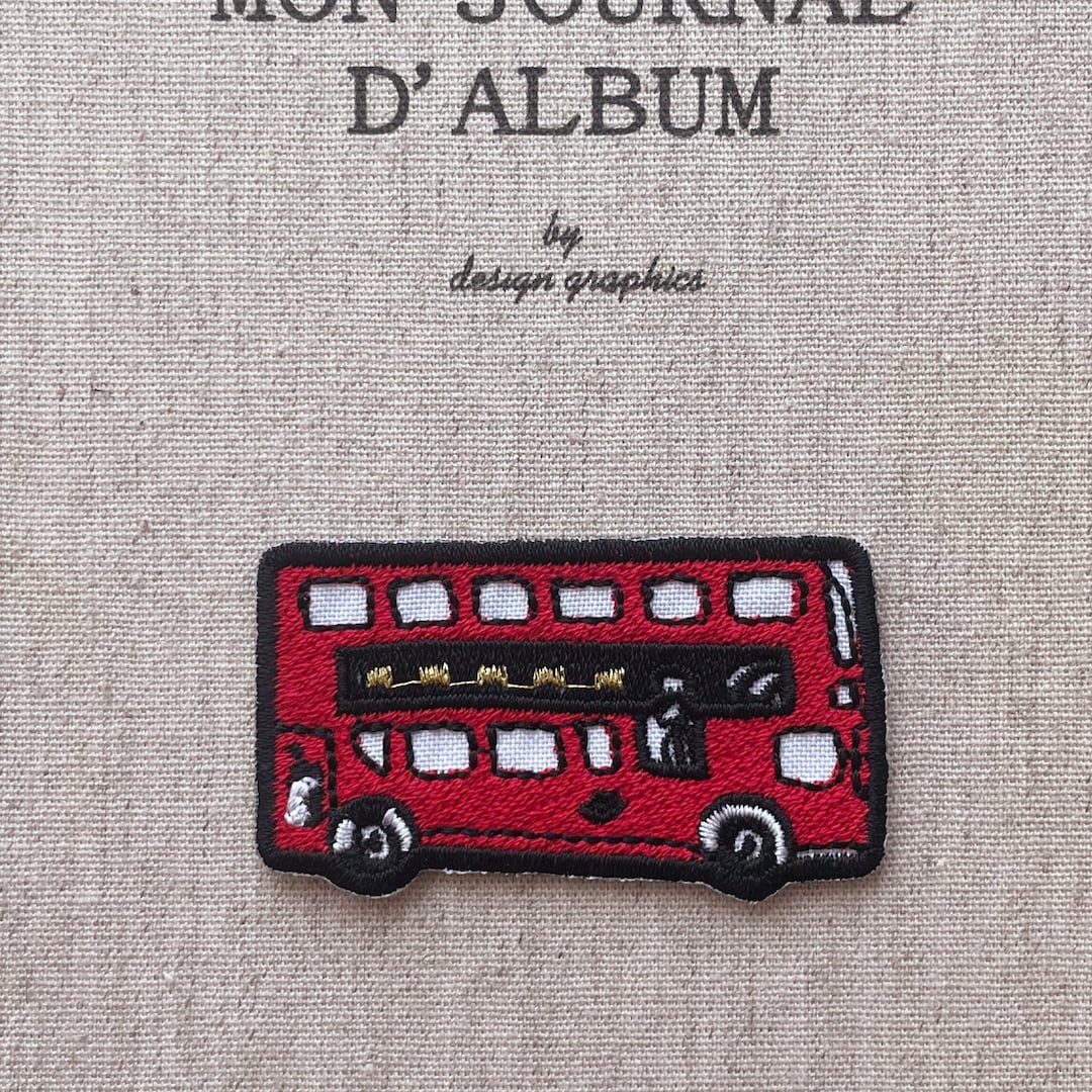 Double Decker Patch, Red Bus Iron-on Patch - Etsy