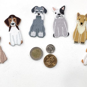 Dog Patch, Dog Iron-on Patch, Dog Embroidered Applique - Etsy