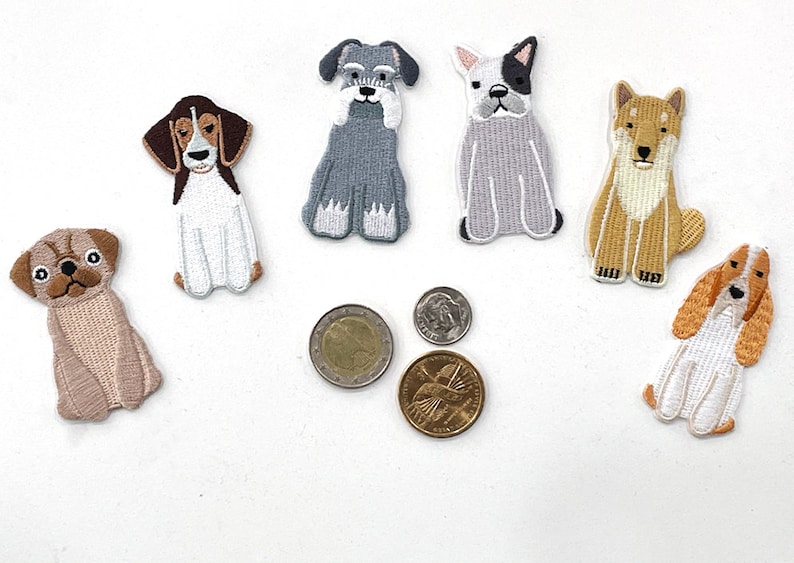 Dog Patch, Dog Iron-on Patch, Dog Embroidered Applique - Etsy