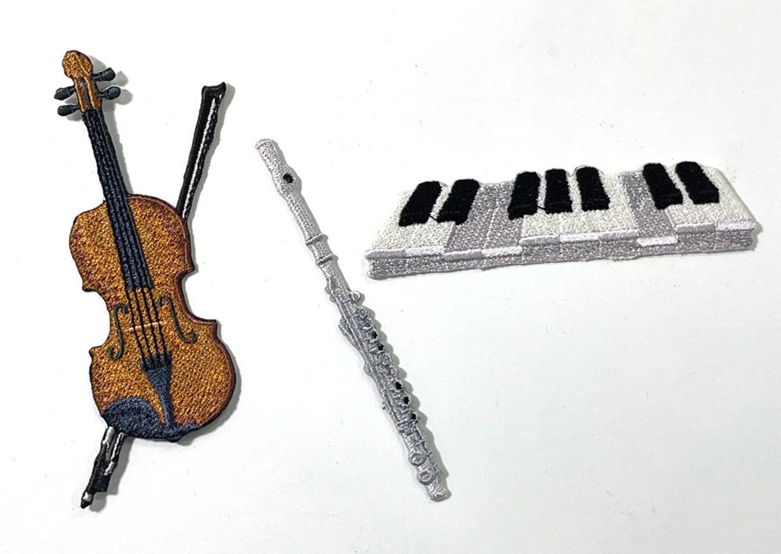 Piano Patch Piano Keyboard Iron-on Patch Piano Embroidered - Etsy