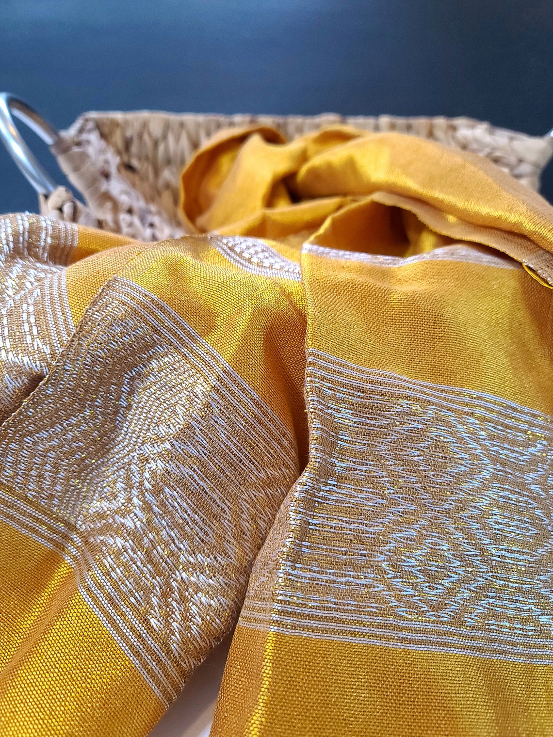 New Hand Woven Gold Ethiopian/habesha Scarf/shawl. 100% Cotton - Etsy
