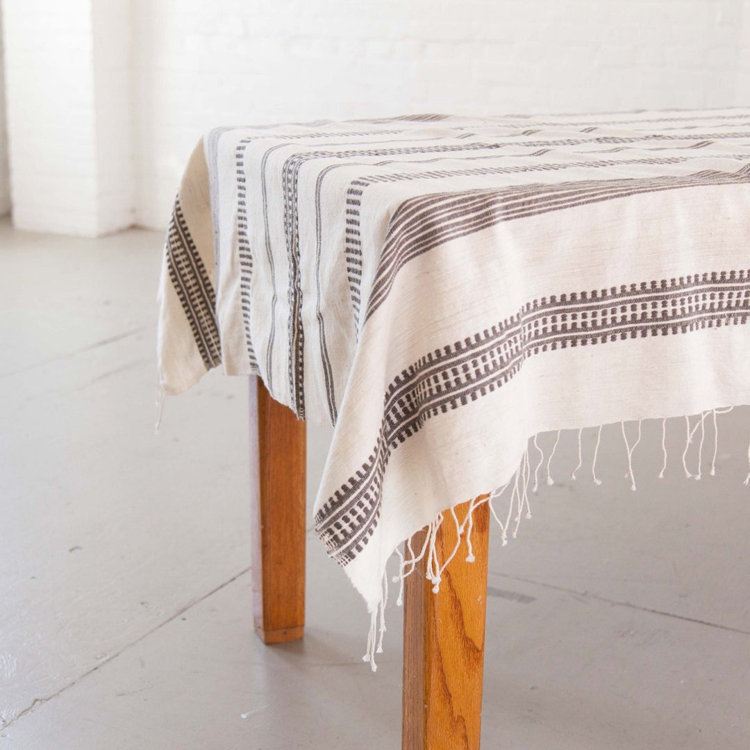 Traditional Ethiopian Cotton Tablecloth – Handwoven Habesha Home Decor ...