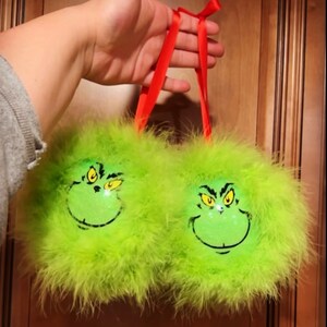 Grinch Ornament, Christmas Decor, Grinch Decorations - Etsy