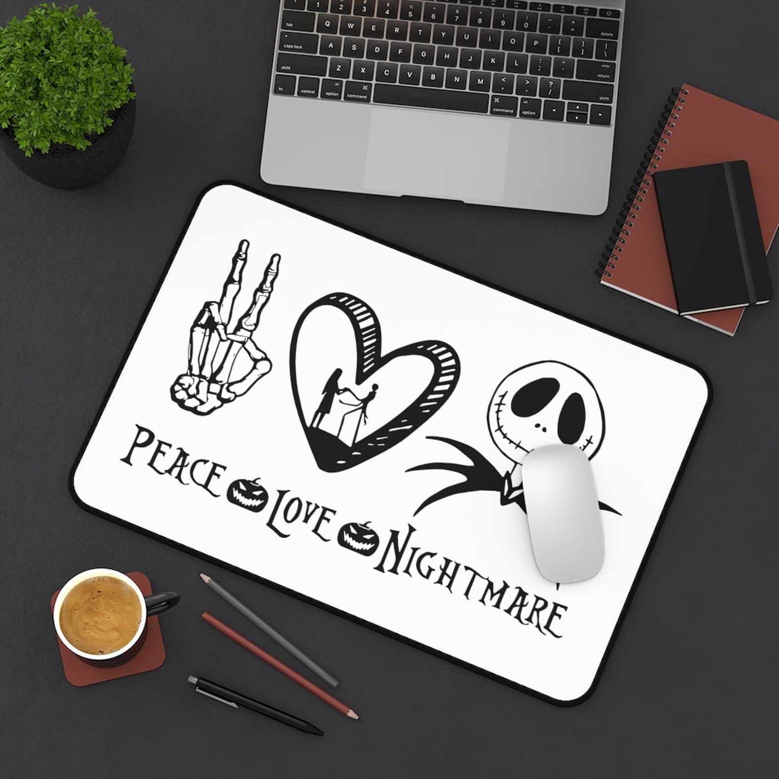 Nightmare Before Christmas Desk Mat Computer Accessory | Etsy