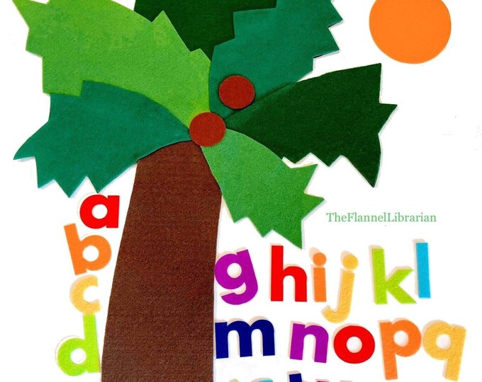 Chicka Chicka Boom Boom Large 24in. X 18in Felt Alphabet Tree for ...