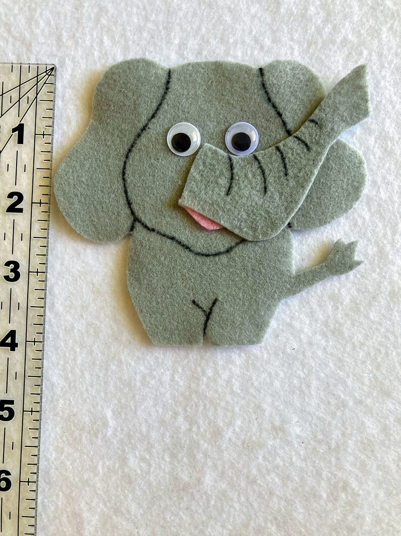 5 Little Elephants Went Out to Play Felt Board Set for Flannel Board ...