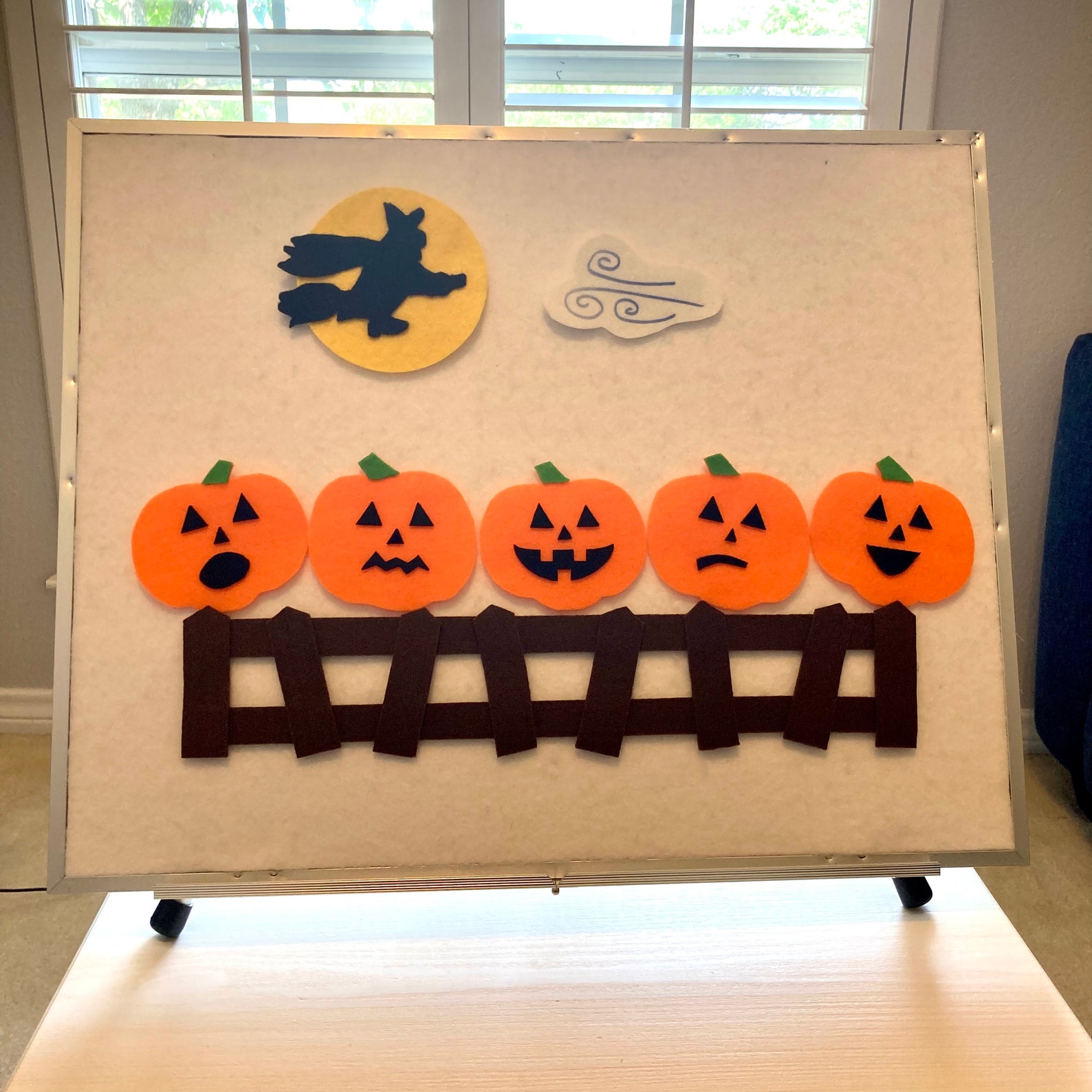 5 Little Pumpkins Halloween Felt Board Set for Flannel Board | Etsy