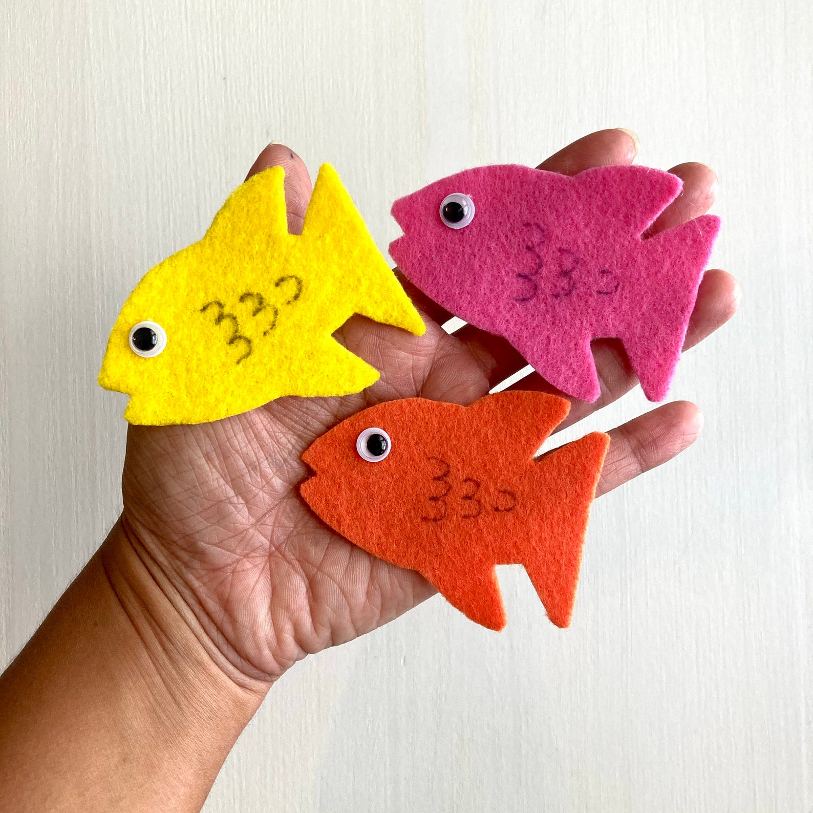 10 Colorful Fish Felt Board/flannel Board Teaching/preschool Circle ...