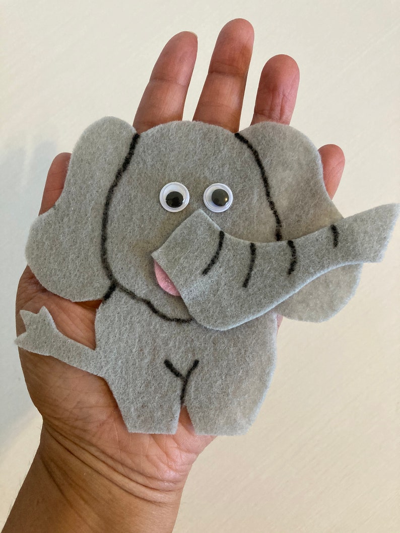 5 Little Elephants Went Out to Play Felt Board Set for Flannel Board ...