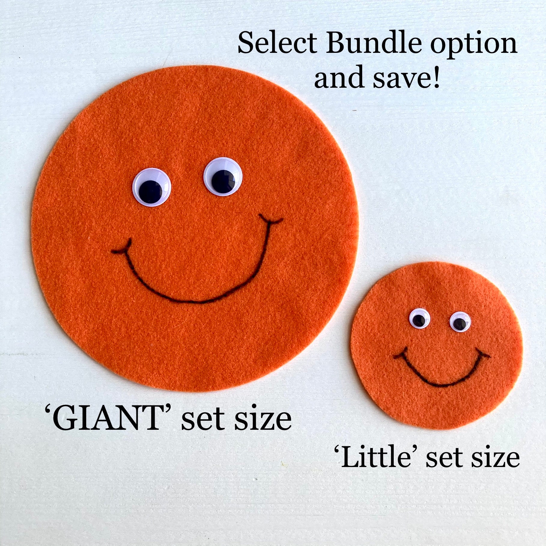 10 GIANT Happy Shapes Felt Board/flannel Board Teaching - Etsy