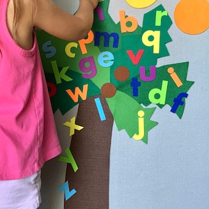 Chicka Chicka Boom Boom Large 24in. X 18in Felt Alphabet Tree for ...