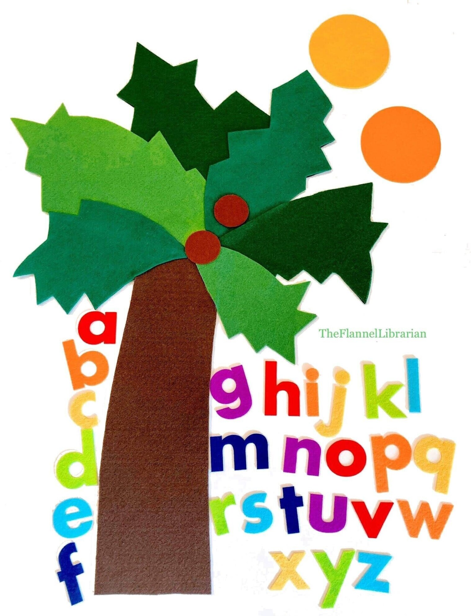 Chicka Chicka Boom Boom Large 24in. X 18in Felt Alphabet Tree for ...