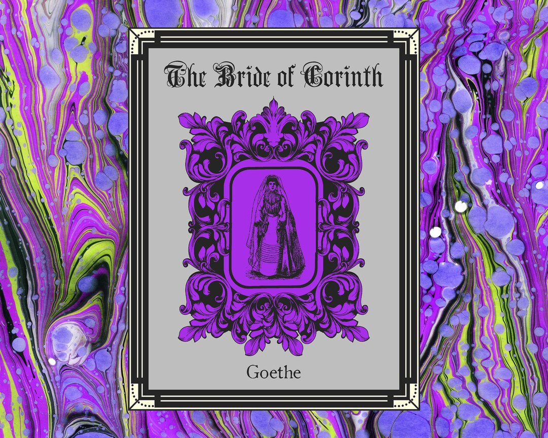 Goethe the Bride of Corinth Renfields Books Small Book Mini Book Gothic Horror Ghosts - Etsy