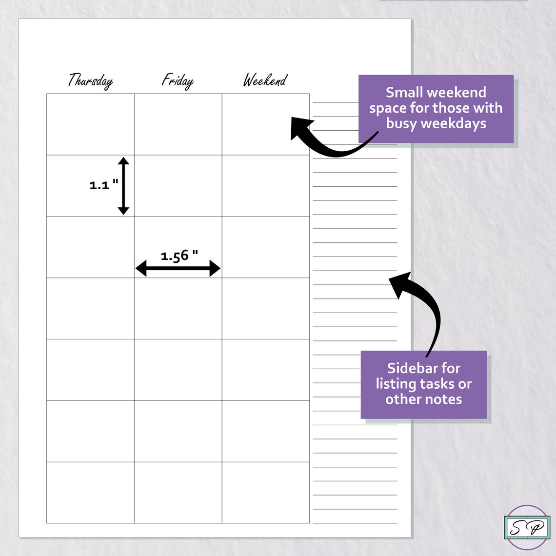 Weekly Subject Layout Insert Printable Undated Classic Happy Planner ...