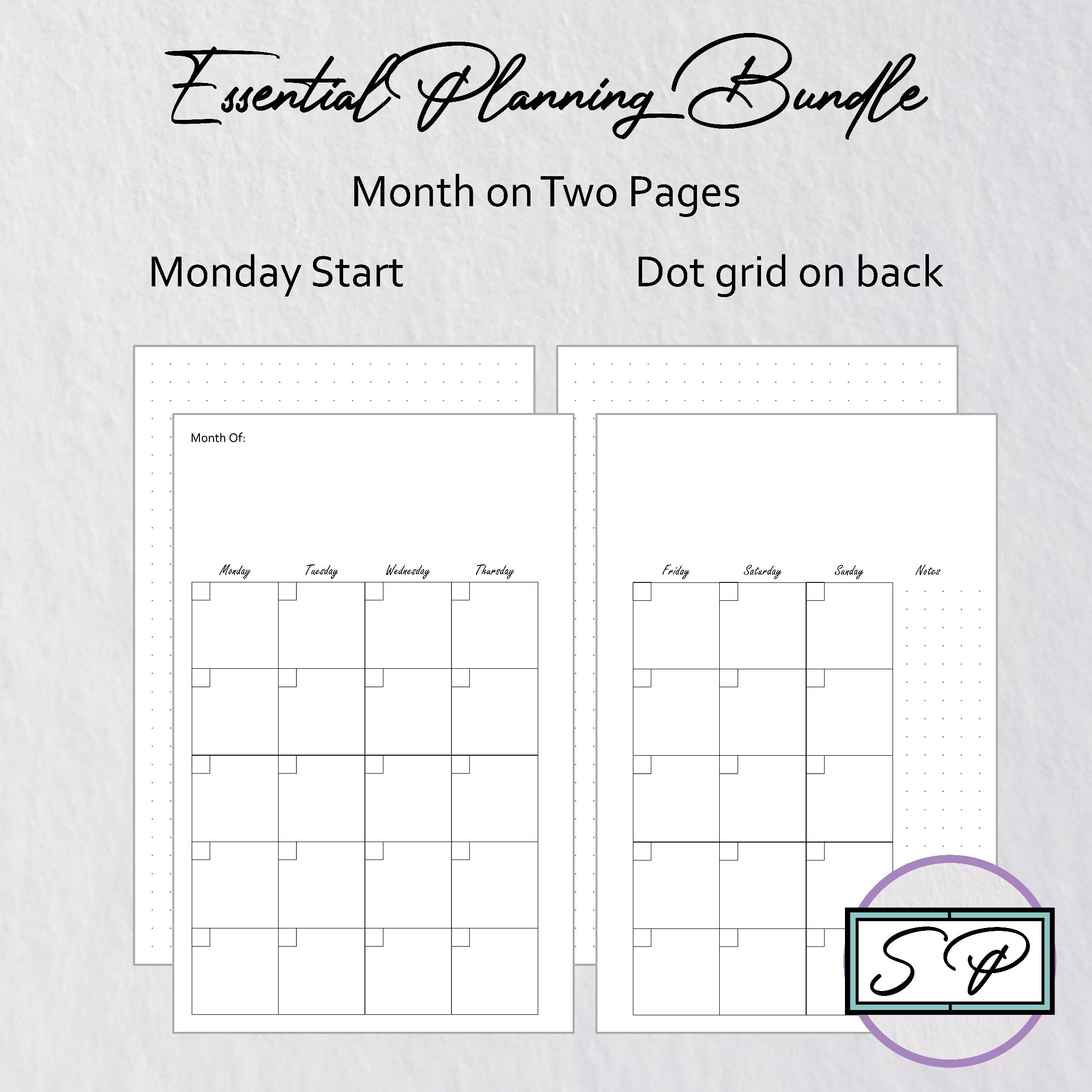 Essential Planning Bundle for Half Letter, Junior, TUL/ARC | Year at a ...