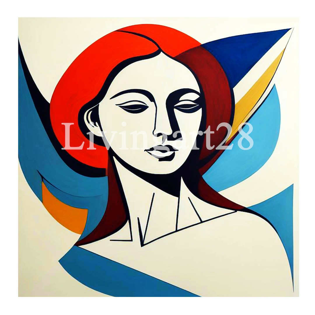 Picasso Painting Style Wall Art for Living Room Color Abstract Painting ... Picasso Painting Style Wall Art for Living Room Color Abstract Painting ...