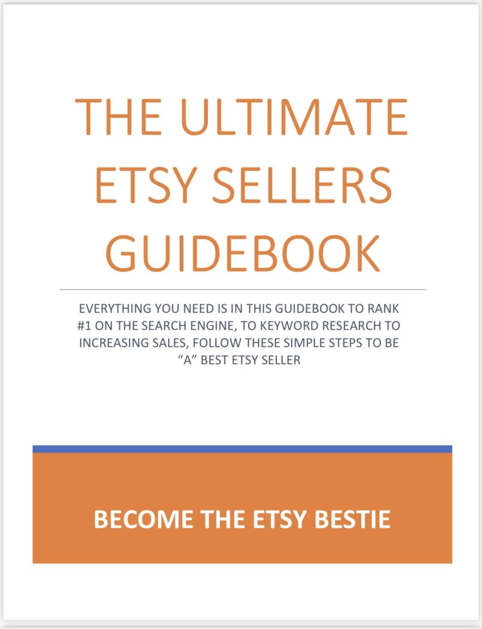 Ultimate Etsy Sellers Guidebook, How to Guide, Etsy Business Planner ...