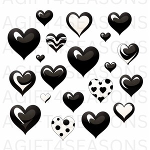Hearts SVG Bundle Sketch Hand-drawn Heart Svg Valentine - Etsy