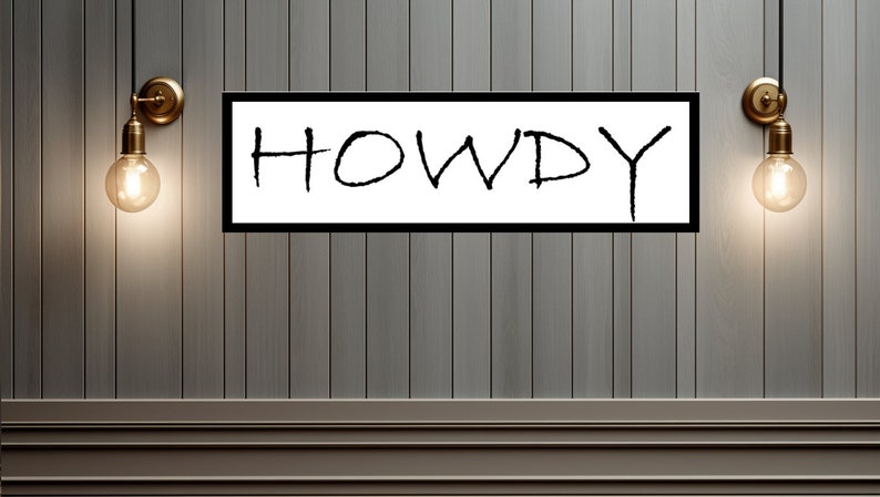 Howdy Wall Art, Howdy Poster, Howdy Welcome Sign, Western Wall Decor ...