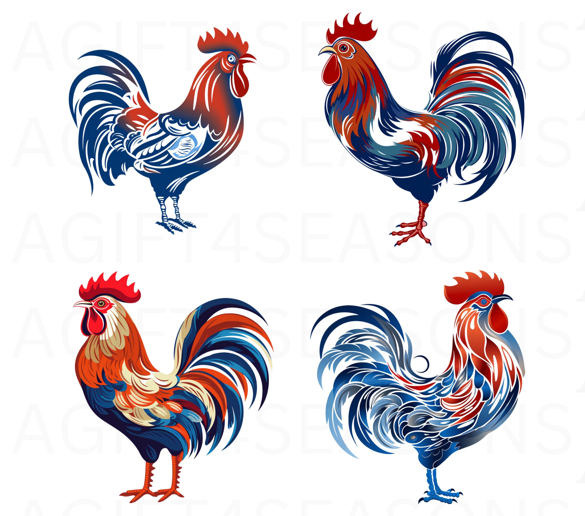 Paquete SVG de gallos, Cricut, archivos cortados, animales de granja ...